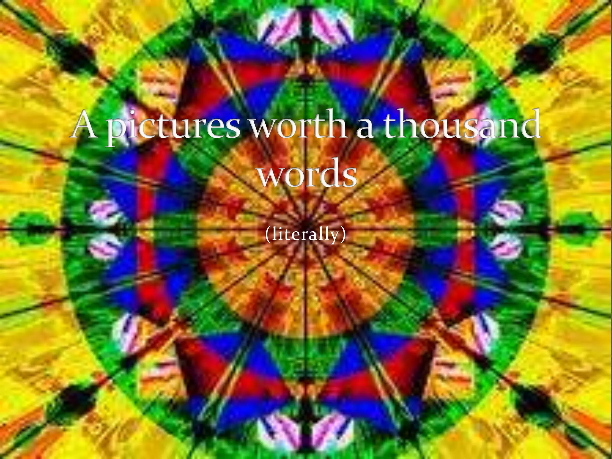 A pictures worth a thousand words | PPT