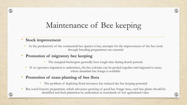 Apiculture | PPTX | Beekeeping | Hobbies & Interests