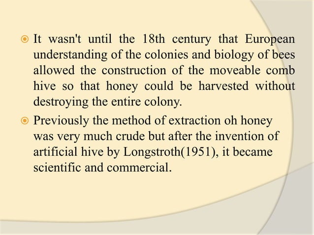 Apiculture: introduction, species types and different methods of ...