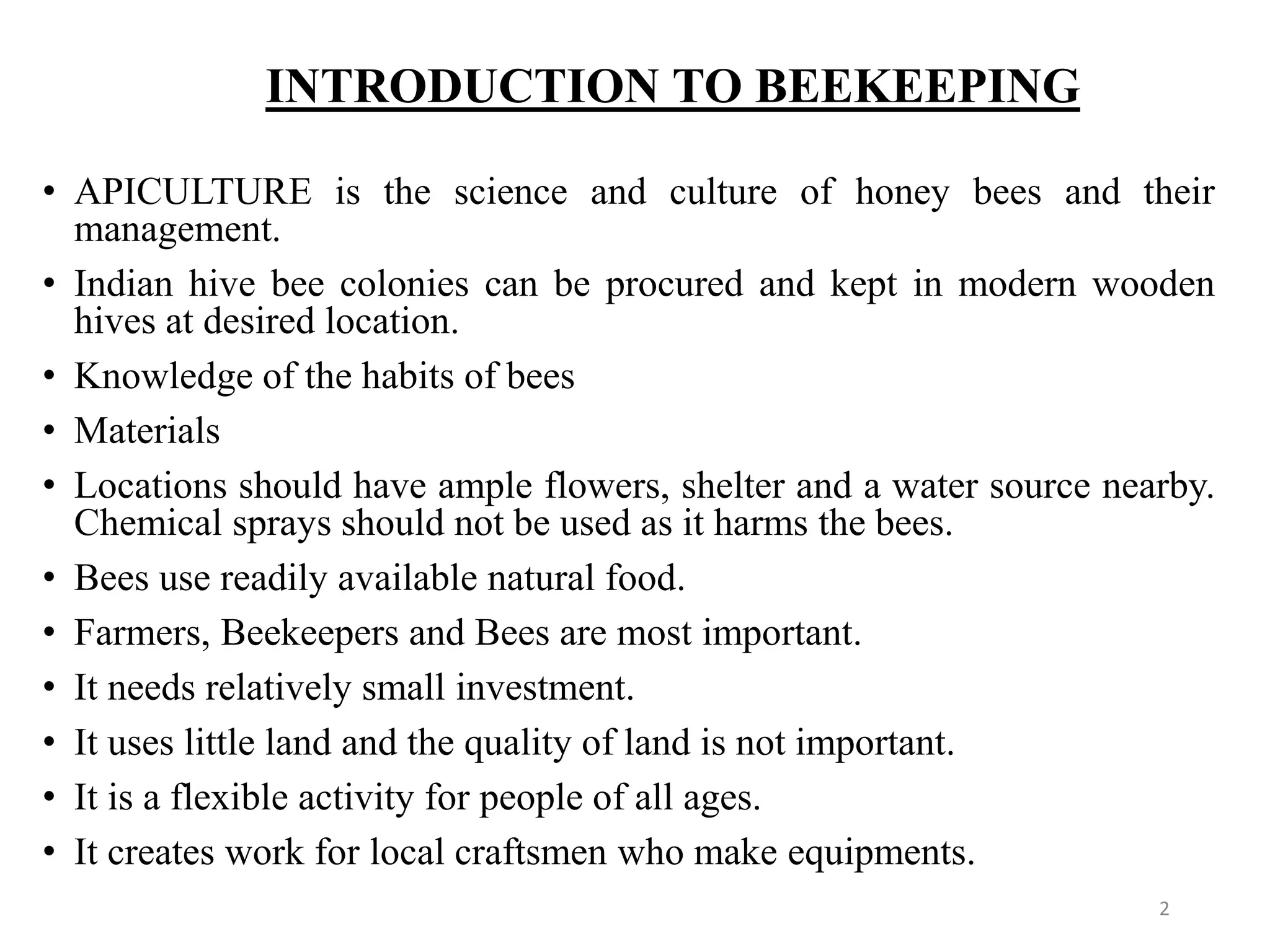 Apiculture-Honey bee rearing It is a art of rearing honey bees.pptx