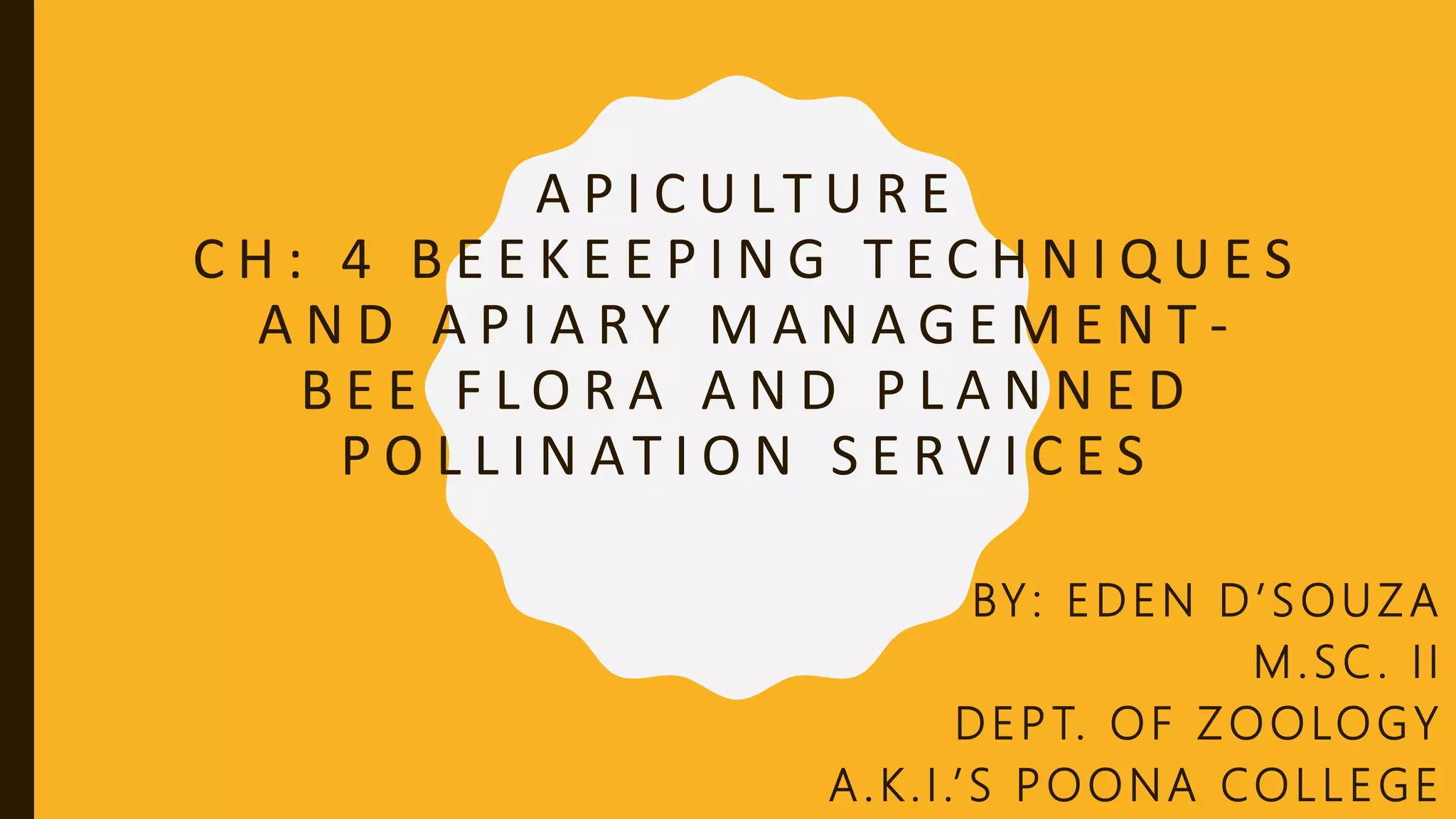 Apiculture : Beekeeping techniques and apiary management: Bee flora and ...