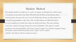 Apiculture in india & modern method of apculture | PPT