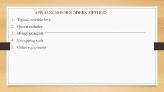 Apiculture in india & modern method of apculture | PPT