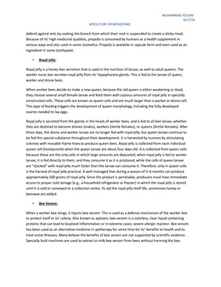 Apiculture or beekeeping-Raring of Honey Bee | PDF