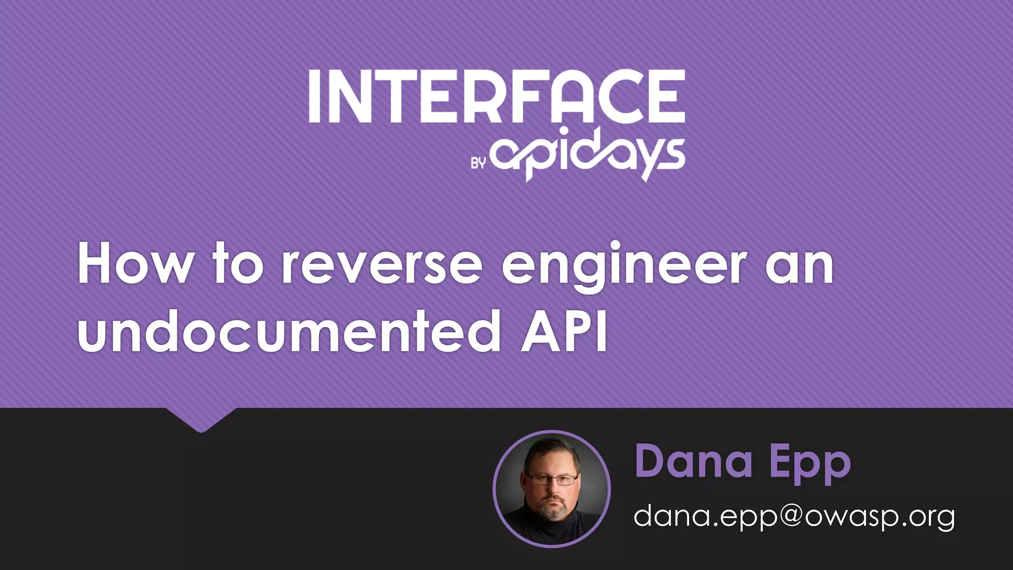 INTERFACE by apidays 2023 - Reverse Engineering Undocumented APIs, Dana Epp, Vulscan | PPT
