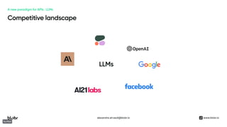 INTERFACE by apidays 2023 - How to make APIs AI compatible, Alexandre Airvault, Blobr | PDF ...