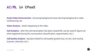 Intelligent CPaaS with AI-powered capabiities | PPT