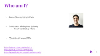 INTERFACE, by apidays - Lessons learned from implementing our custom ‘Big Data’ API DSL by David ...