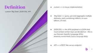 INTERFACE, by apidays - Lessons learned from implementing our custom ‘Big Data’ API DSL by David ...