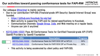 APIdays London 2020: Toward certifying Financial-grade API security profile with Keycloak | PPTX