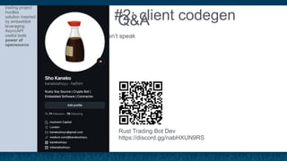 Apidays London 2024 - Building Cross-Exchange Trading Library with OpenAPI_AsyncAPI, Sho Kaneko.pdf