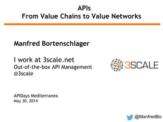 APIs and Value Networks (3scale at APIdays Mediterranea) | PPT