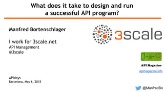 API Model Canvas (APIDays Mediterranea 2015) | PPTX