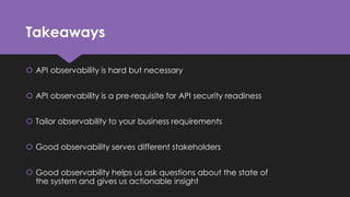 Apidays Paris 2023 - API Observability: Improving Governance, Security ...