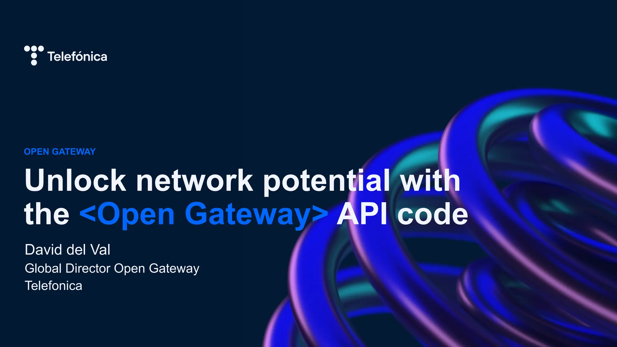 Apidays Paris 2023 - Unlock Network Potential Using The Open Gateway API Codes, David Del Val ...