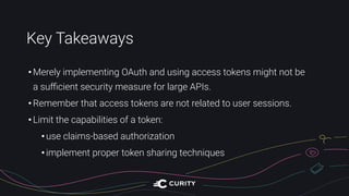 Apidays Paris 2023 - Securing Microservice-based APIs, Michal Trojanowski, Curity | PPT