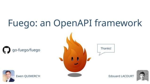 apidays Paris 2024 - Generate OpenAPI Schema from Golang Code with the Fuego Framework, Ew | PPTX