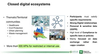 API enabled digital ecosystems: the case of Lombardy | PPT