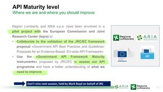 API enabled digital ecosystems: the case of Lombardy | PPT