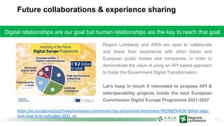 API enabled digital ecosystems: the case of Lombardy | PPT