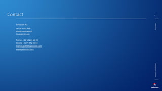 Swisscom API Journey | PDF