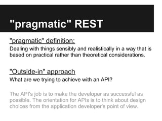 Web REST APIs Design Principles | PPT