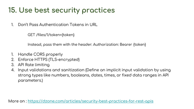 API Design- Best Practices | PPTX | Web Development | Internet
