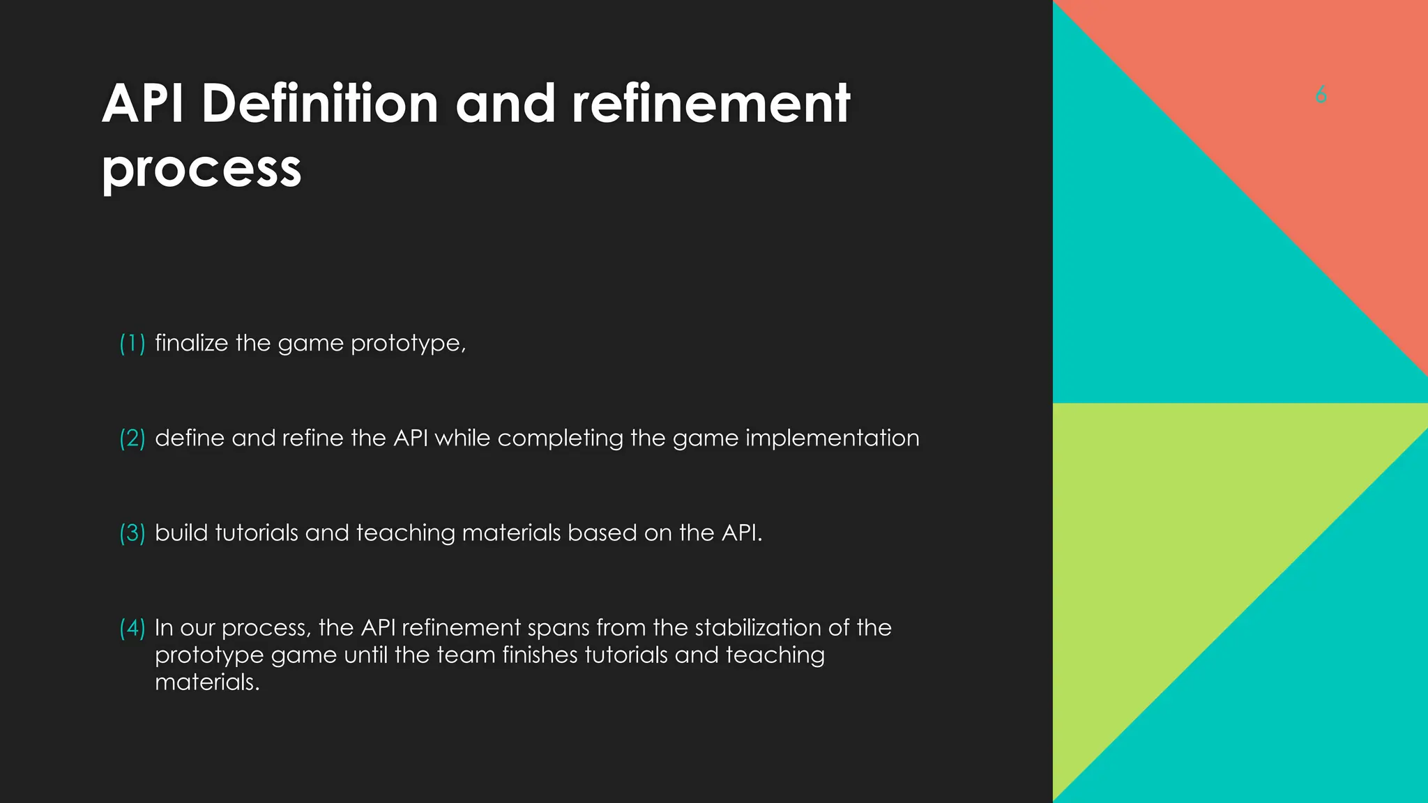 Software Engineering based computer game development - API DESIGN ...