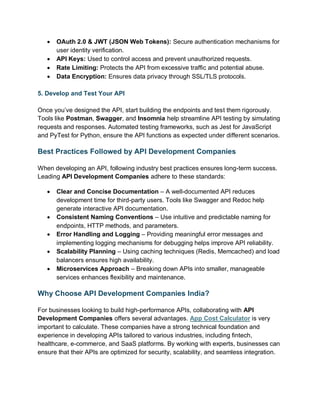 Mastering API Development: A Developer’s Roadmap for Success | PDF