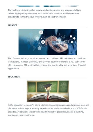 VCD studio API Development and Integration | DOCX