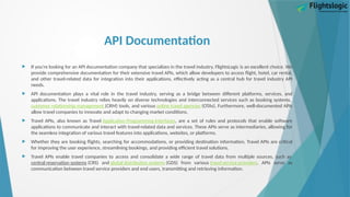 API Documentation | Travel Agency API | API Documentation | PPTX