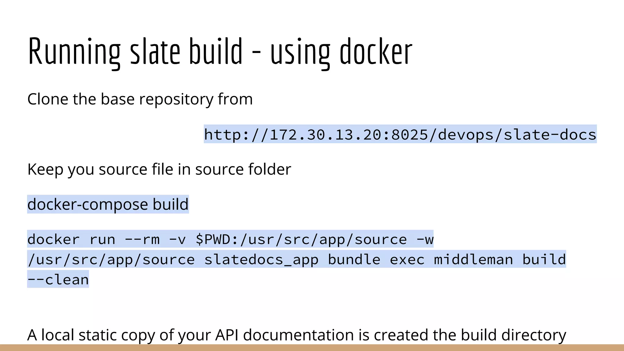 Api documentation using slate, markdown | PPT Api documentation using slate, markdown | PPT