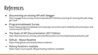 Api documentation using slate, markdown | PDF