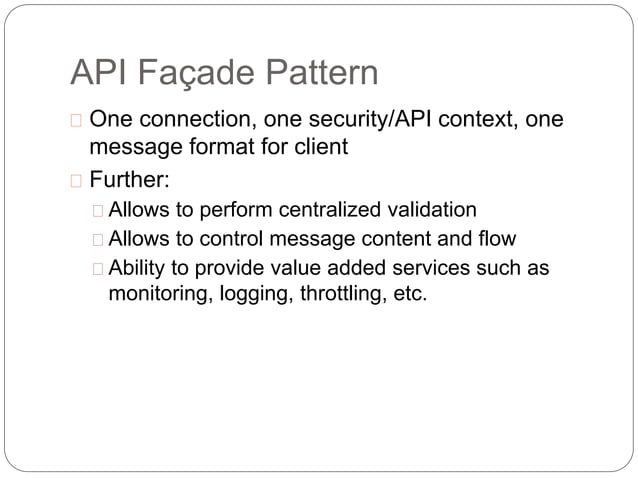 API Façade Pattern | PPT