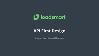 Api First Design | PPT
