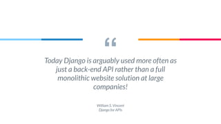 API-First Design and Django | PPT