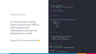 API-First Design and Django | PDF