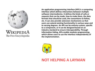 Explaining API For Dummies | PPTX