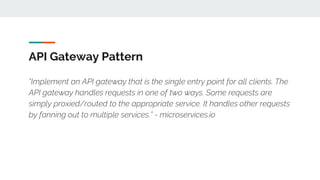 Api gateway in microservices | PPTX