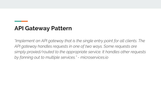 Api gateway in microservices | PPTX