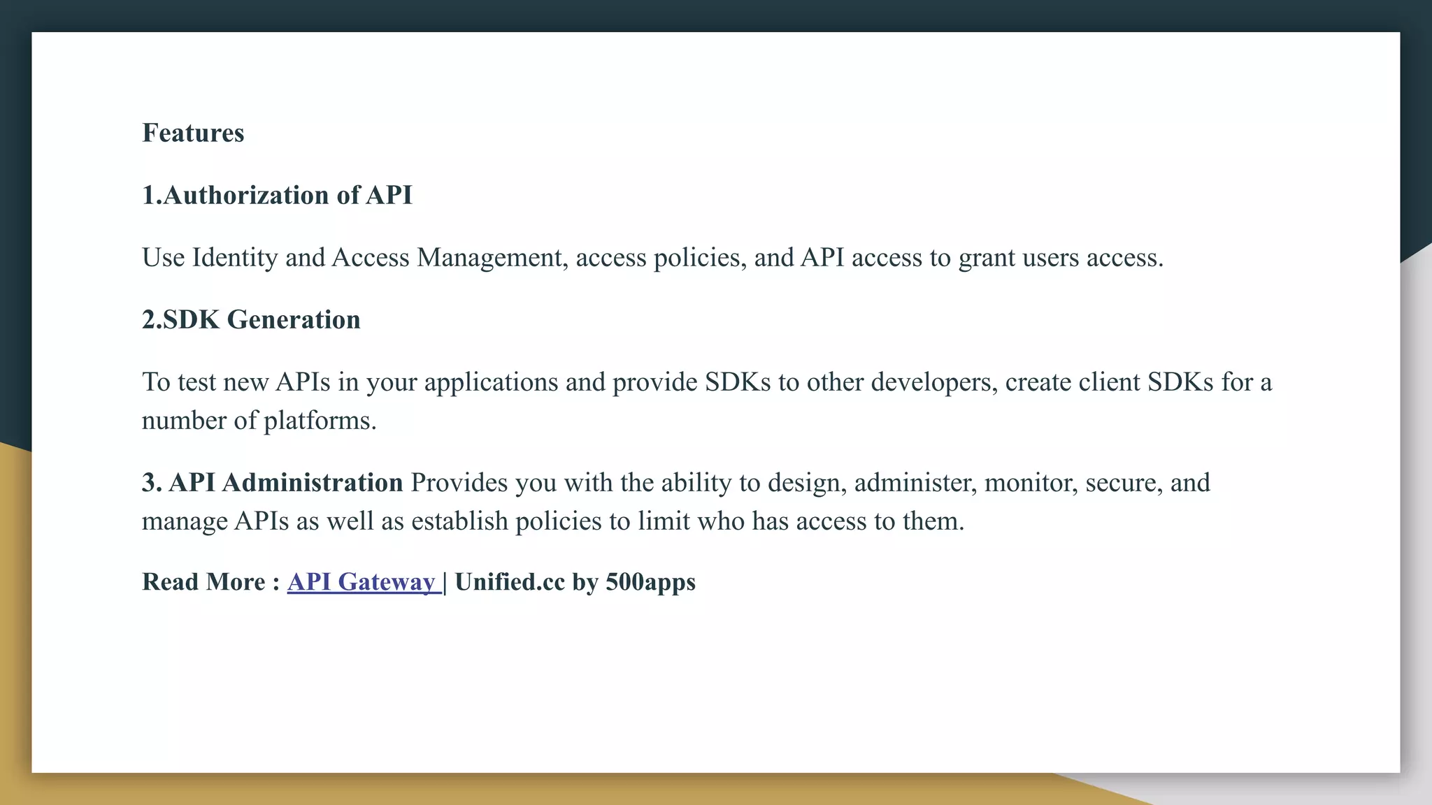 API Gateway _ Unified.cc by 500apps.pdf