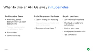 API Gateway Use Cases for Kubernetes | PPT