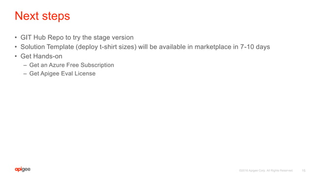 Building APIs with Apigee Edge and Microsoft Azure | PPTX