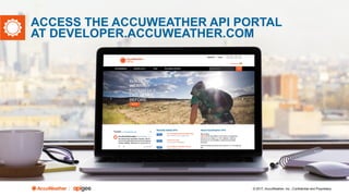 AccuWeather: Recasting API Experiences in a Developer-First World | PPT