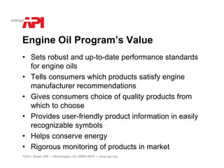 Api global engine oil standar | PDF