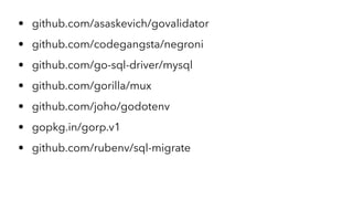 Building APIs using Go | PDF