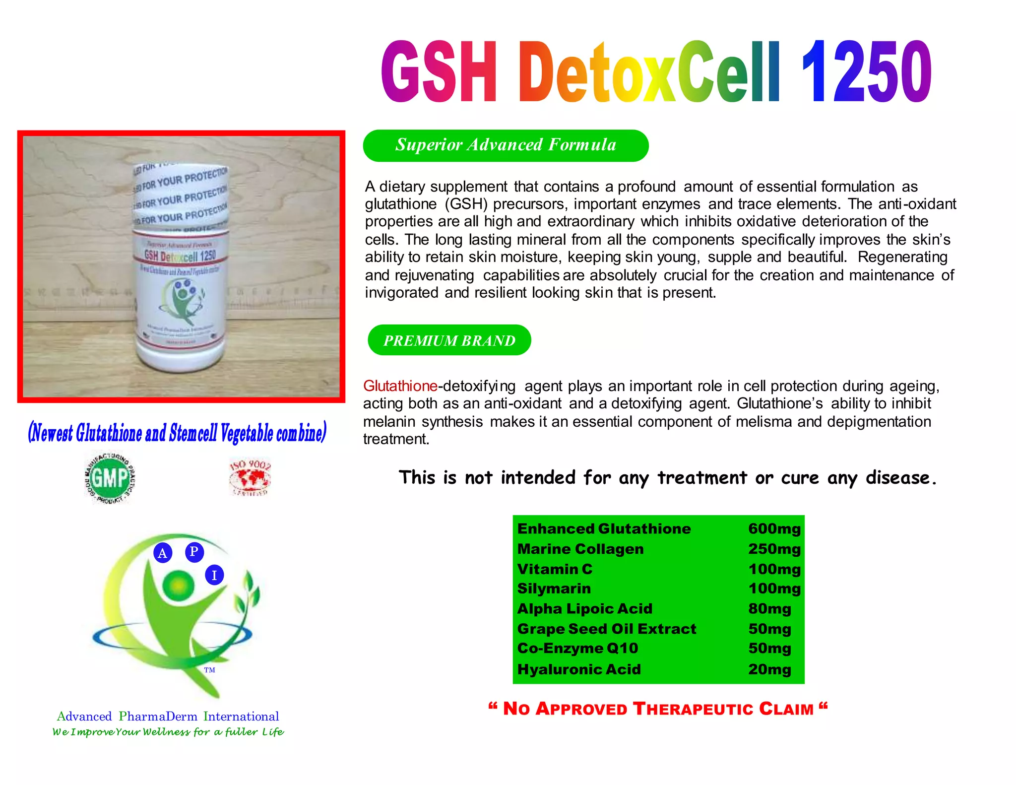 Api gsh detox cell 1250 flyer | PPT