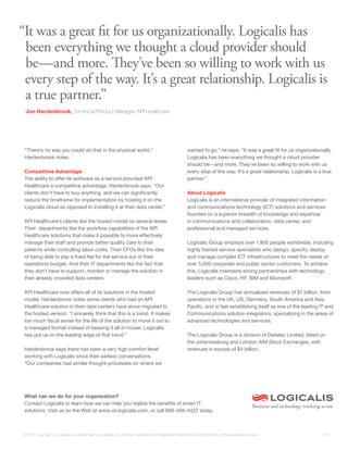 Logicalis Case Study - API Healthcare | PDF | Cloud Computing | Internet