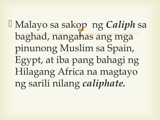 Ap III abbasid caliphate | PPT