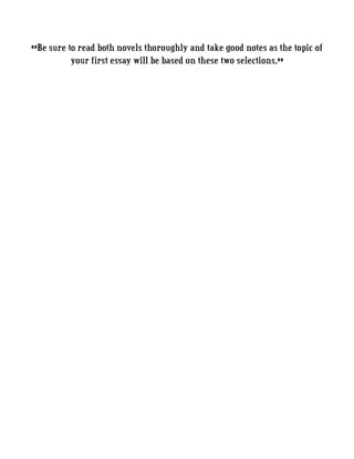 AP III Summer Assignments 14-15 | PDF